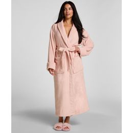 Hunkem&ouml;ller Bademantel HUNKEM&Ouml;LLER, rosa, 100% Polyester, Hausm&auml;ntel, "Soft Fleece Bathrobe"