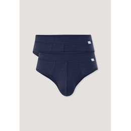 hessnatur Slip Regular Cut 2er-Pack in mitternachtsblau | Gr.: XXL
