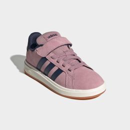 M&auml;dchen Sneaker "GRAND COURT 00S KIDS", adidas Sportswear, Gr. 30, rosa, Leder, Textil, Schuhe, Design auf den Spuren des adidas Campus 00, f&uuml;r
