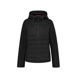 Icepeak Hybridjacke Ashburn Midlayer Jacke mit Kapuze in Schwarz | Gr.: XXL