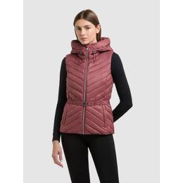 Khujo Damen Steppweste "DEMIE", rosa, Gr. XS, unifarben, Web, 100% Nylon, Westen