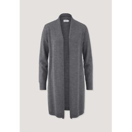 hessnatur Strickjacke Regular aus reiner Bio-Merinowolle in grau | Gr.: XS