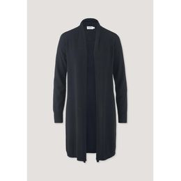hessnatur Strickjacke Regular aus reiner Bio-Merinowolle in marine | Gr.: M