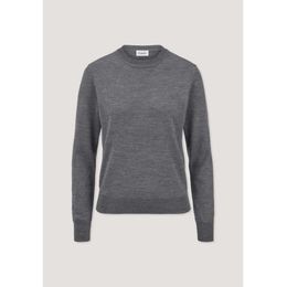 hessnatur Pullover Regular aus reiner Bio-Merinowolle in grau | Gr.: XXL