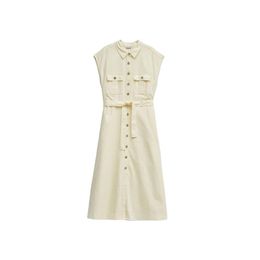 Salsa Jeans Midikleid Sleeveless Shirt Dress in Light Yellow | Gr.: M