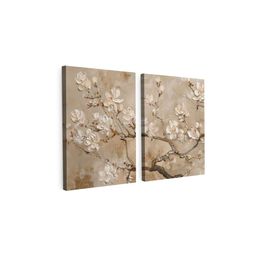 OnlyWow Leinwandbild 2er Set | Gr.: 80 x 60 cm