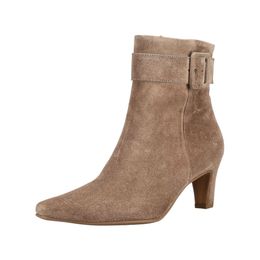 Paul Green Damen Stiefelette "Paul Green Stiefelette Veloursleder", Gr. 39beige, Veloursleder, Schuhe