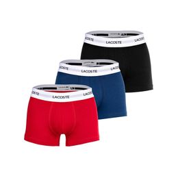 Lacoste Boxershort 3er Pack in Rot/Blau/Schwarz | Gr.: L