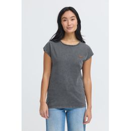 oxmo Rundhalsshirt OXSille in Grau | Gr.: XL