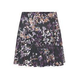 Vivance by Lascana Hosenrock in schwarz-lila bedruckt | Gr.: 34