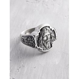 Reytel Ring 'THE FACE OF JESUS THE SAVIOR' Herren Gr&ouml;&szlig;e 58 silber