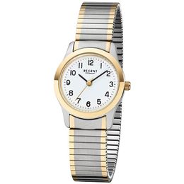 Regent Uhren Regent Damen Quarzuhr Armbanduhr, Damenuhr, Flexband, Zugband, Edelstahlarmband, &Oslash; ca, 27 mm bunt Einheitsgr&ouml;&szlig;e