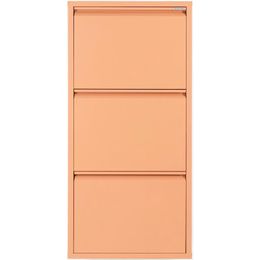 SPINDER DESIGN Schuhschrank &raquo;Billi&laquo; Metall, Breite 40 cm orange Metall B/H/T: 50cm x 103cm x 15cm, T&uuml;ren: 3 Stk.