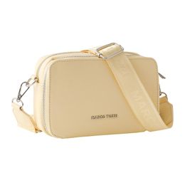 Marco Tozzi Damen Marco Tozzi Umh&auml;ngetasche Damen Kamerabag, Schultertasche mit Kartensteckf&auml;chern beige B/H/T: 19cm x 12,5cm x 6cm