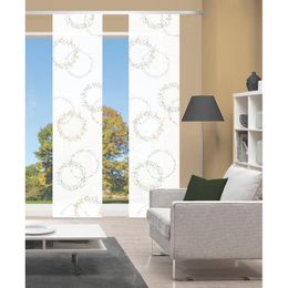 Vision S Schiebegardine &raquo;AINUR 2er SET&laquo; Paneelwagen 2 Stk. tlg. Schiebevorhang Digidruck 2er Set AINUR grau Polyester 260cm, Paneelwagen, 60cm