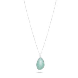 s.Oliver Damen s.Oliver Lange Kette &raquo;Stone&laquo; mit Amazonit, Moosachat oder Rosenquarz gr&uuml;n Edelstahl, L: 80 B: 2mm