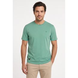 Camel Active Herren Camel Active T-Shirt mit Rundhals und Stretch gr&uuml;n S
