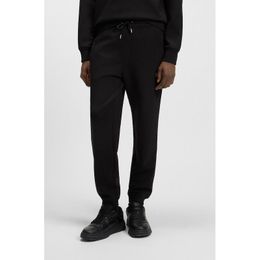 Hugo Herren Hugo Sweathose &raquo;Dimacs Metal Logo&laquo; elastischer Bund mit Kordel, Relaxed Fit, Premium Interlock L, N-Gr