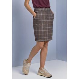 Street One Damen Street One Karorock Sommerrock mit Karomuster / Elastsicher Bund 42