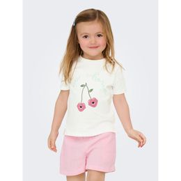 Kids Only M&auml;dchen KIDS ONLY T-Shirt &raquo;KMGCANDY LIFE S/S PRINTED TEE JRS NOOS&laquo; Baumwolle, normal geschnitten wei&szlig; 104