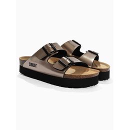 Sunbay Pantoletten "Edelwei&szlig;" in Gold - 55% | Gr&ouml;&szlig;e 39 | Damen-pantoletten