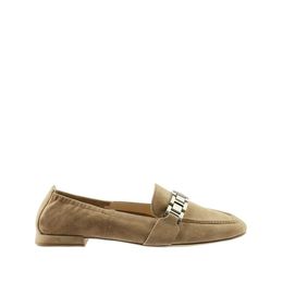 H&ouml;gl H&ouml;gl Leder-Mokassins in Hellbraun - 53% | Gr&ouml;&szlig;e 38 | Damen-schuhe-halbschuhe