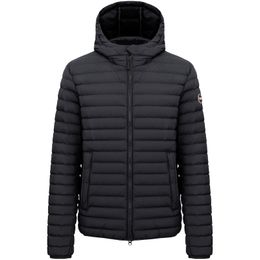 COLMAR Damen Leichtdaunenjacke mit Kapuze Zwei-Wege-Rei&szlig;verschluss, Druckknopf an der Kapuze, Regular Fit schwarz 52