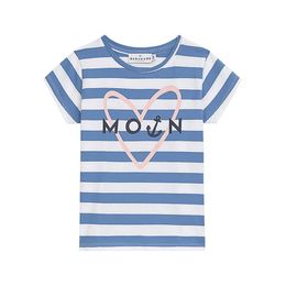 Danamade Shirt "Fenja" in Blau/ Wei&szlig; - 44% | Gr&ouml;&szlig;e 146 | Kinder-oberteile