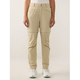Hagl&ouml;fs Hagl&ouml;fs Zipp-Off-Funktionshose "Lite Standard Zip-Off II" in Beige - 46% | Gr&ouml;&szlig;e 34 | Damen-sporthosen