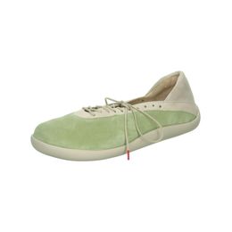 Think! THINK Damen Schn&uuml;rschuh "Think Halbschuhe Leder", Gr. 39,5gr&uuml;n, beige, Leder, Schuhe