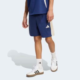 Herren Shorts "M CB FT", blau, Gr. XXL, adidas Sportswear, Obermaterial: 55% Baumwolle, 36% Polyester, 9% Viskose, Hosen, ohne Verschluss, aus
