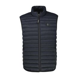 Lerros Herren Steppweste, blau, Gr. S, Web, Obermaterial: 100% Nylon, Westen, Seitliche Eingrifftaschen mit Rei&szlig;verschluss