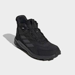 adidas terrex Herren Wanderschuh "ANYLANDER MID, LEDER", Gr. 43core schwarz, grau five, carbon, Leder, Schuhe, aus Leder