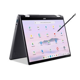 Acer Chromebook Plus Spin 714 Touchscreen CP714-1HN, Ultrabook/Laptop, Chromebook Convertible, 14 Zoll WUXGA 1920x1200 60 Hz, Intel Core Ultra 7 155U, 16 GB RAM, 512 GB SSD, Intel Graphics, ChromeOS, Deutsch, Grau