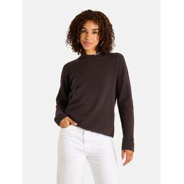 LIEBLINGSST&Uuml;CK LIEBLINGSST&Uuml;CK Damen Strickpullover "MinouL"698, schwarz braun, Gr. 44, 52% Baumwolle, 30% Polyester, 14% Polyamid, 4% Elastan, Pullover, Baumwollmix