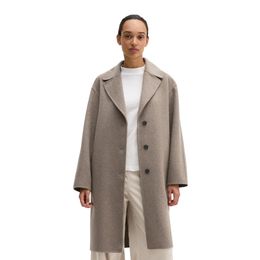 Marc O'Polo MARC O'POLO Damen Wollmantel "aus hochwertigem Melange-Doubleface", beige, Gr. 40, unifarben, Obermaterial: 50% Wolle, 47% Polyester, 3% Sonstige