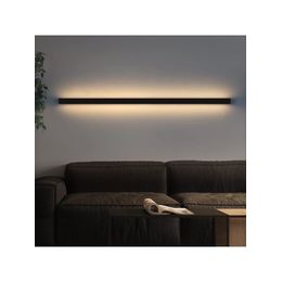 ZMH Wandleuchte LED in schwarz moderne 3000K warmwei&szlig; 34W Metall L 100CM | Gr.: onesize