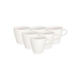 Villeroy & Boch Villeroy & Boch 6er Set Kaffeebecher Manufacture Rock Blanc 290 ml wei&szlig; in wei&szlig; | Gr.: onesize