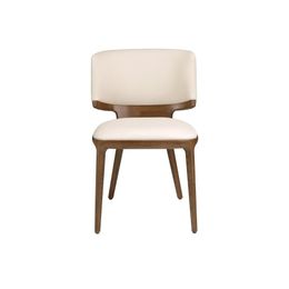 Angel Cerd&aacute; Stuhl 4206 in Walnuss/Creme &ndash; (B)53 x (H)78 x (T)55 cm | Gr.: onesize