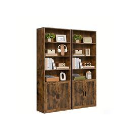 VASAGLE 2er-Set: B&uuml;cherregal Custos-old in Braun - (B)24 x (H)175 x (T)60 cm | Gr.: onesize
