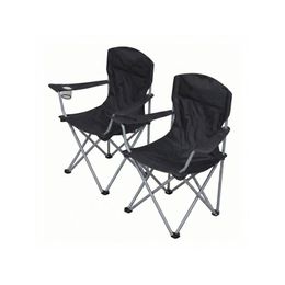 SONGMICS Campingstuhl Sandy in Schwarz - (B)51.5 x (H)95.5 x (T)76 cm | Gr.: onesize