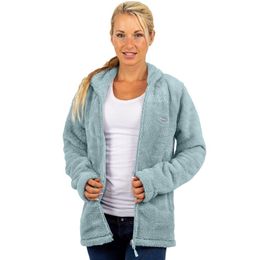 Reichstadt Damen Regular Fit Fleecejacke Kuschelig in Mint | Gr.: XL