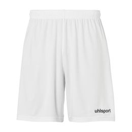 Uhlsport Sportshorts "Center Basic Shorts Ohne Innenslip" in Wei&szlig; | Gr.: S