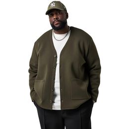 STHUGE Sweatjacke in dunkeloliv | Gr.: 8XL