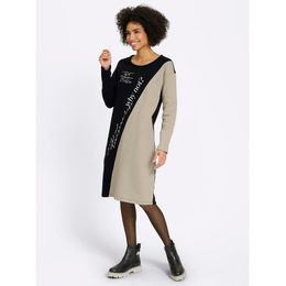Heine Kleid in sesam-schwarz-bedruckt | Gr.: 46