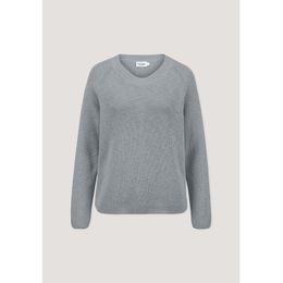 hessnatur Pullover Relaxed aus reiner Bio-Baumwolle in nebelblau | Gr.: XS