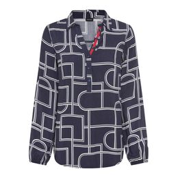 Laura Scott Longbluse in marine gemustert | Gr.: 34
