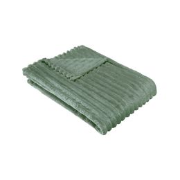 Erwin M&uuml;ller Erwin M&uuml;ller Fleece, Microfaser Wohndecke Aosta in pistazie | Gr.: 130 x 170 cm