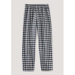 hessnatur Flanell Hose aus Bio-Baumwolle mit TENCEL Lyocell in mitternachtsblau | Gr.: 98/104