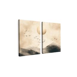 OnlyWow Leinwandbild 2er Set | Gr.: 80 x 60 cm